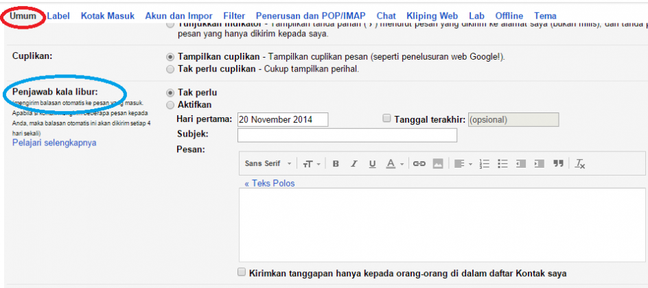 Cara Membuat Auto Reply di Gmail | IT-Jurnal.com