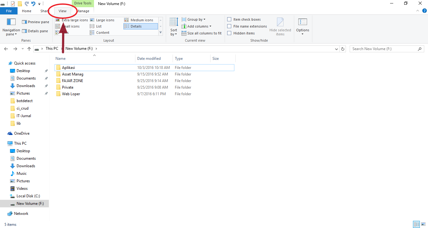 Cara Menampilkan Folder File Komputer yang Tersembunyi