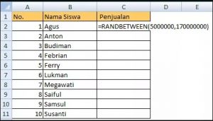 Cara Mudah Membuat Angka Acak atau Random Pada Excel