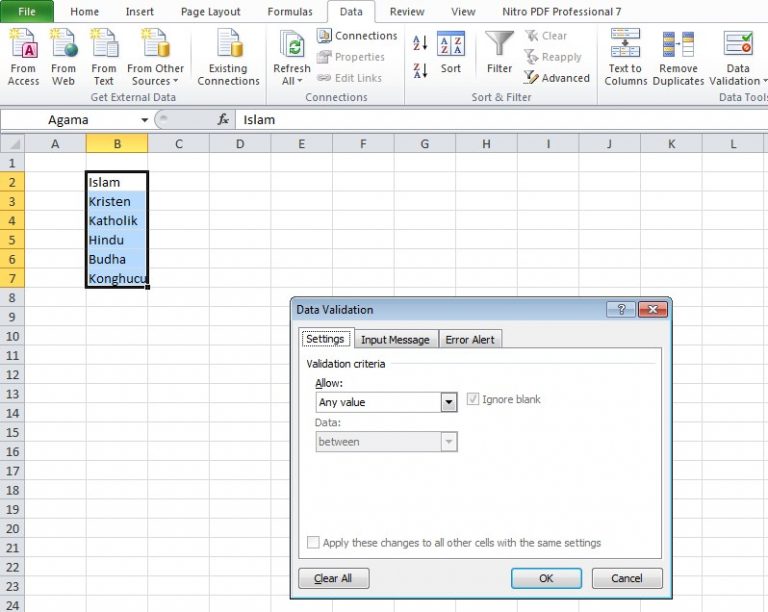 Cara Mudah Membuat Dropdown List di Excel | IT-Jurnal.com